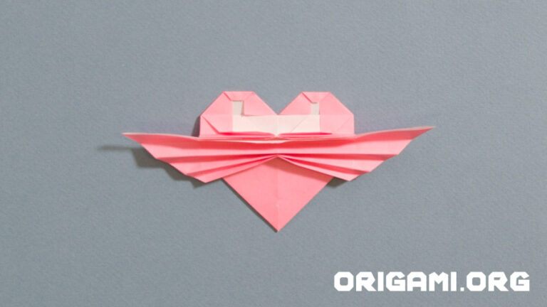 Origami Heart with Wings (part 4) - Origami.org