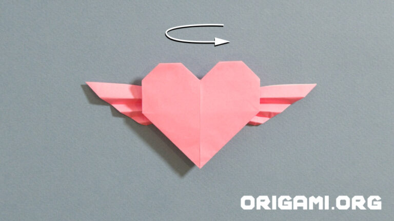 Origami Heart with Wings (part 4) - Origami.org